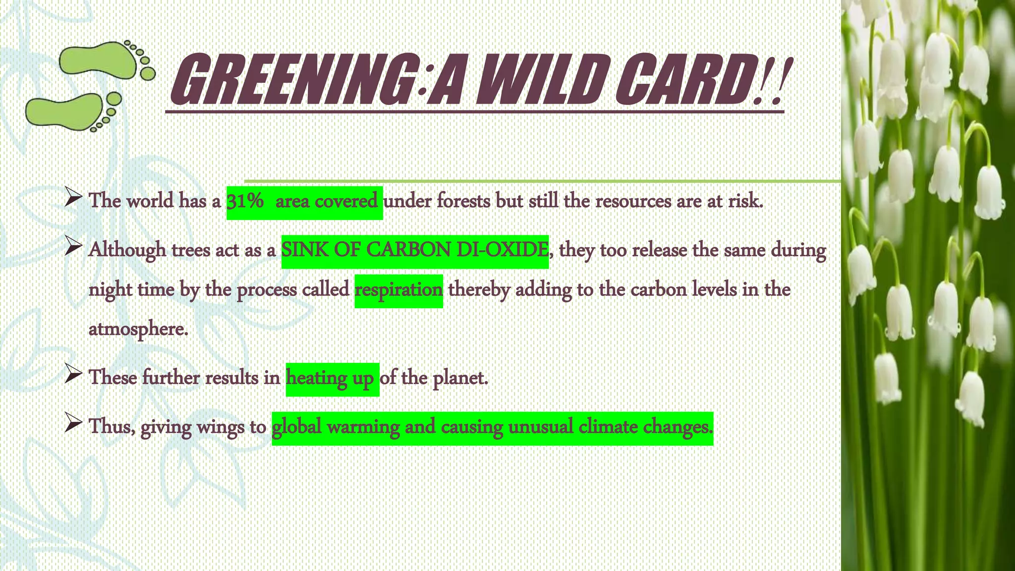 Greening the environment | PPTX