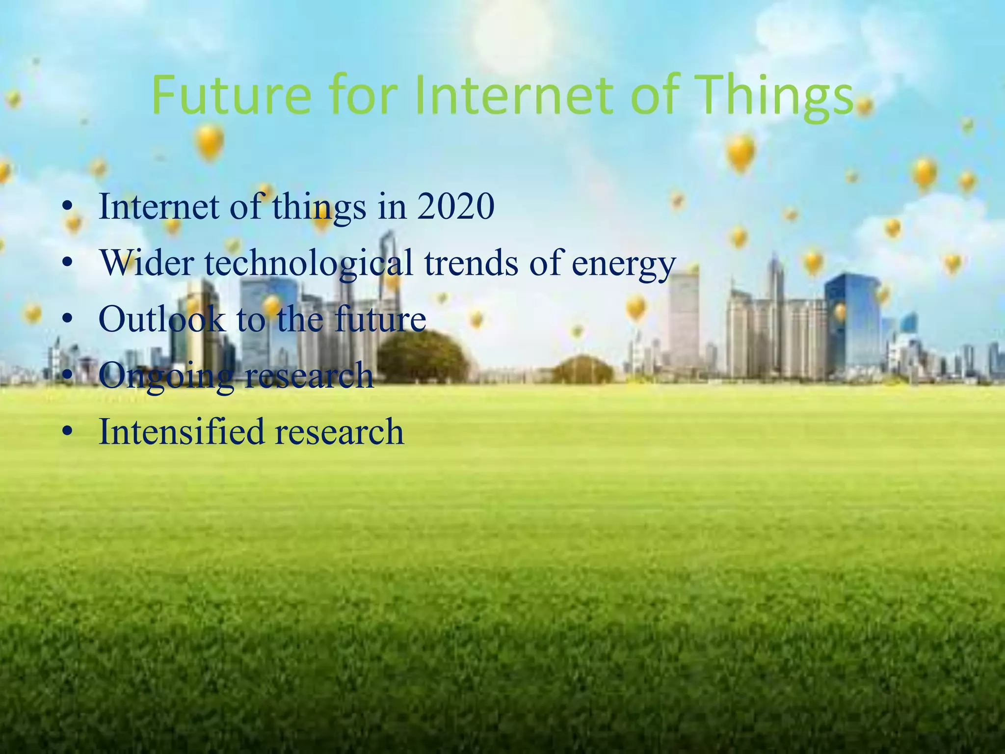 Green Internet of things for Smart World | PPTX