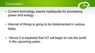 Green IoT for Smart World | PPT