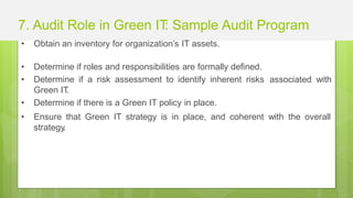 Green it and audit | PPTX