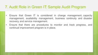 Green it and audit | PPTX