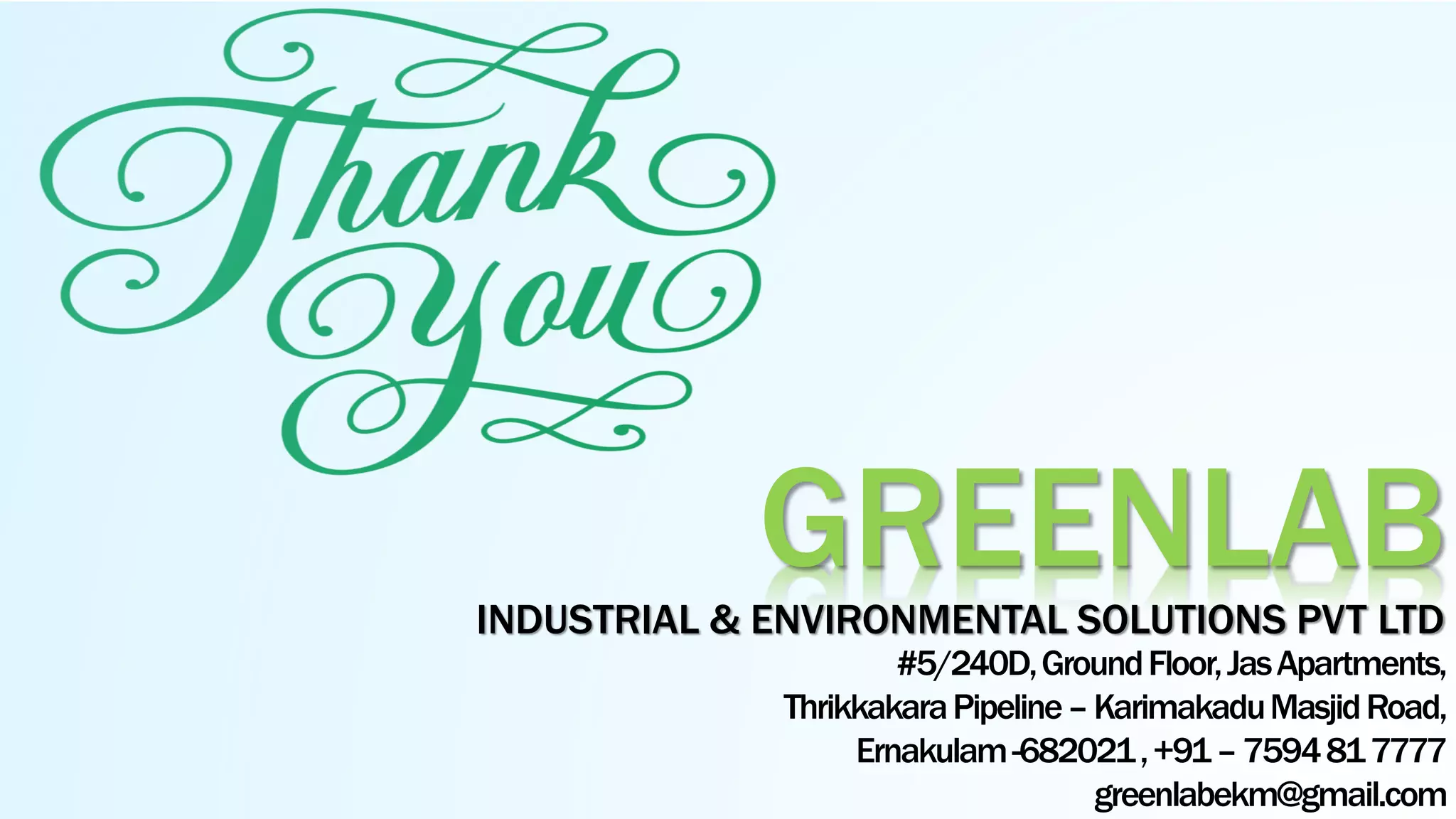 Greenlab services and tests | PDF