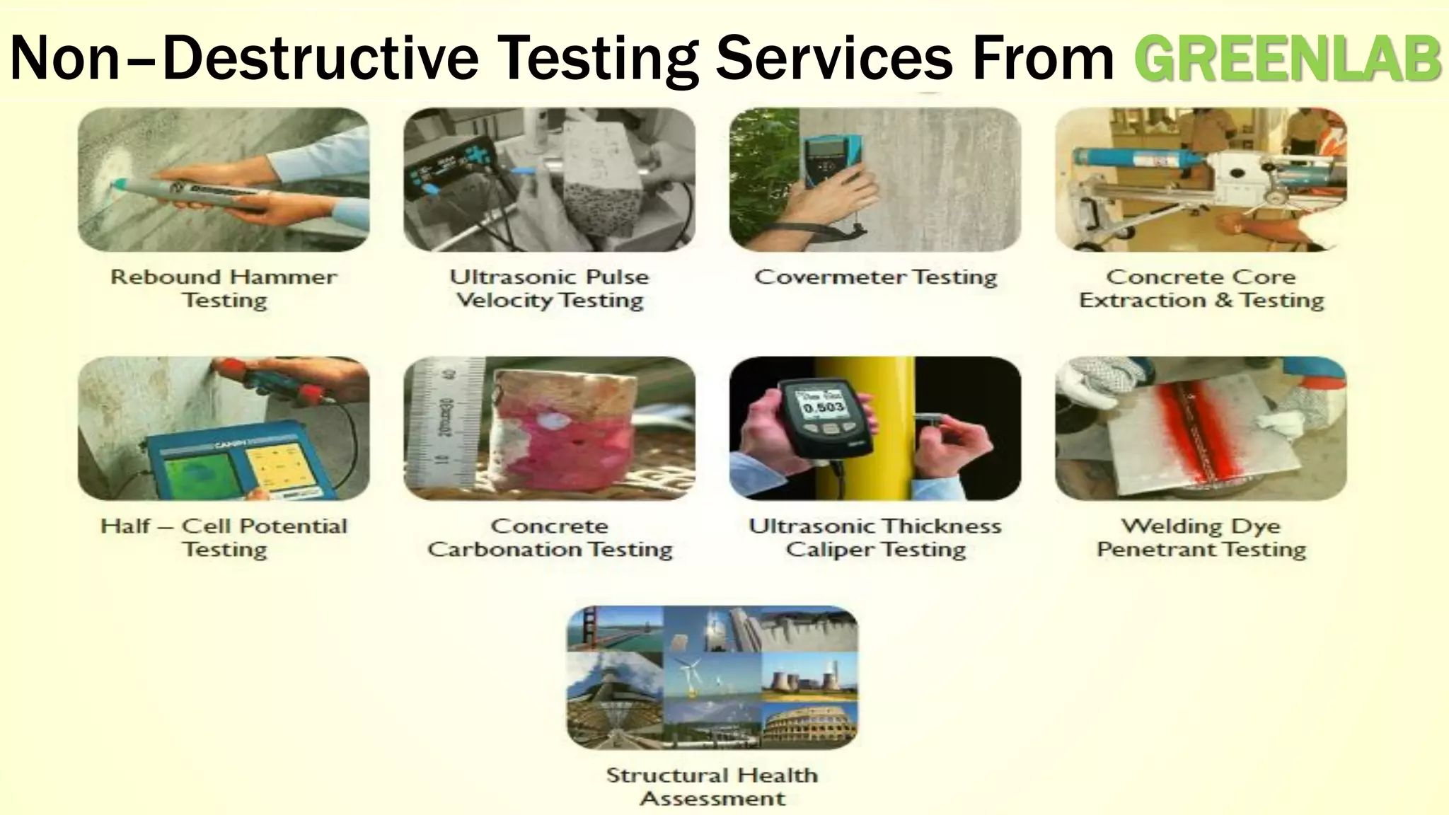 Greenlab services and tests | PDF