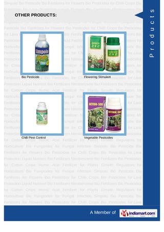 Greenland Bio-Science, Gujarat, Bio Pesticides & Fertilizers | PDF ...