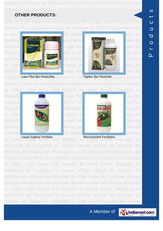 Greenland Bio-Science, Gujarat, Bio Pesticides & Fertilizers | PDF ...