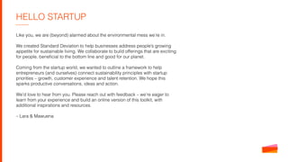 Green launching: 7 principles to Connect Growth & Sustainability | PPT