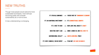 Green launching: 7 principles to Connect Growth & Sustainability | PPT