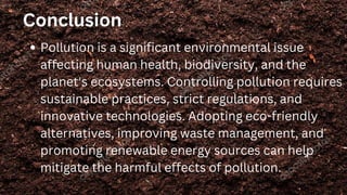 Pollution and classification of pollution SlideShare | PDF