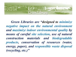Green library | PPTX