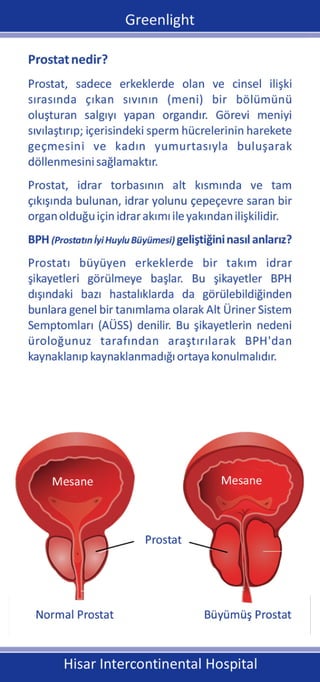 Greenlight Lazer ile Prostat Tedavisi | PDF