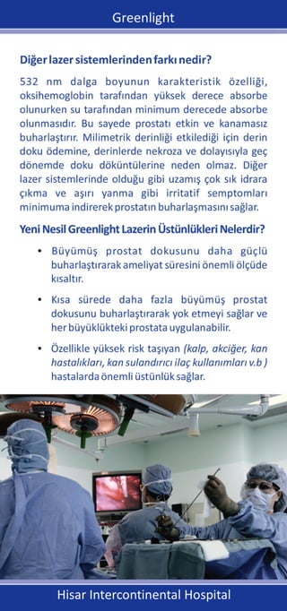 Greenlight Lazer ile Prostat Tedavisi | PDF
