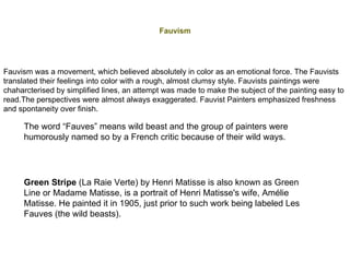 Green Line Henri Matisse | PPT