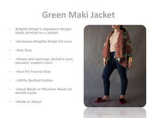 Green maki jacket | PPT