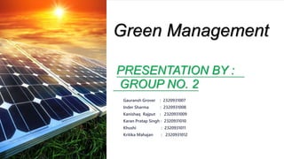 Green Management group 2 (2).ppt bgbtttbtbx | PPTX