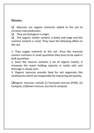 Green manure as fertilizer | DOCX