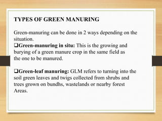 Green manuring | PPT