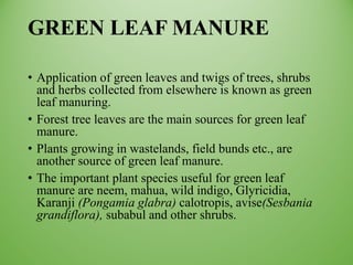 Green manuring | PDF