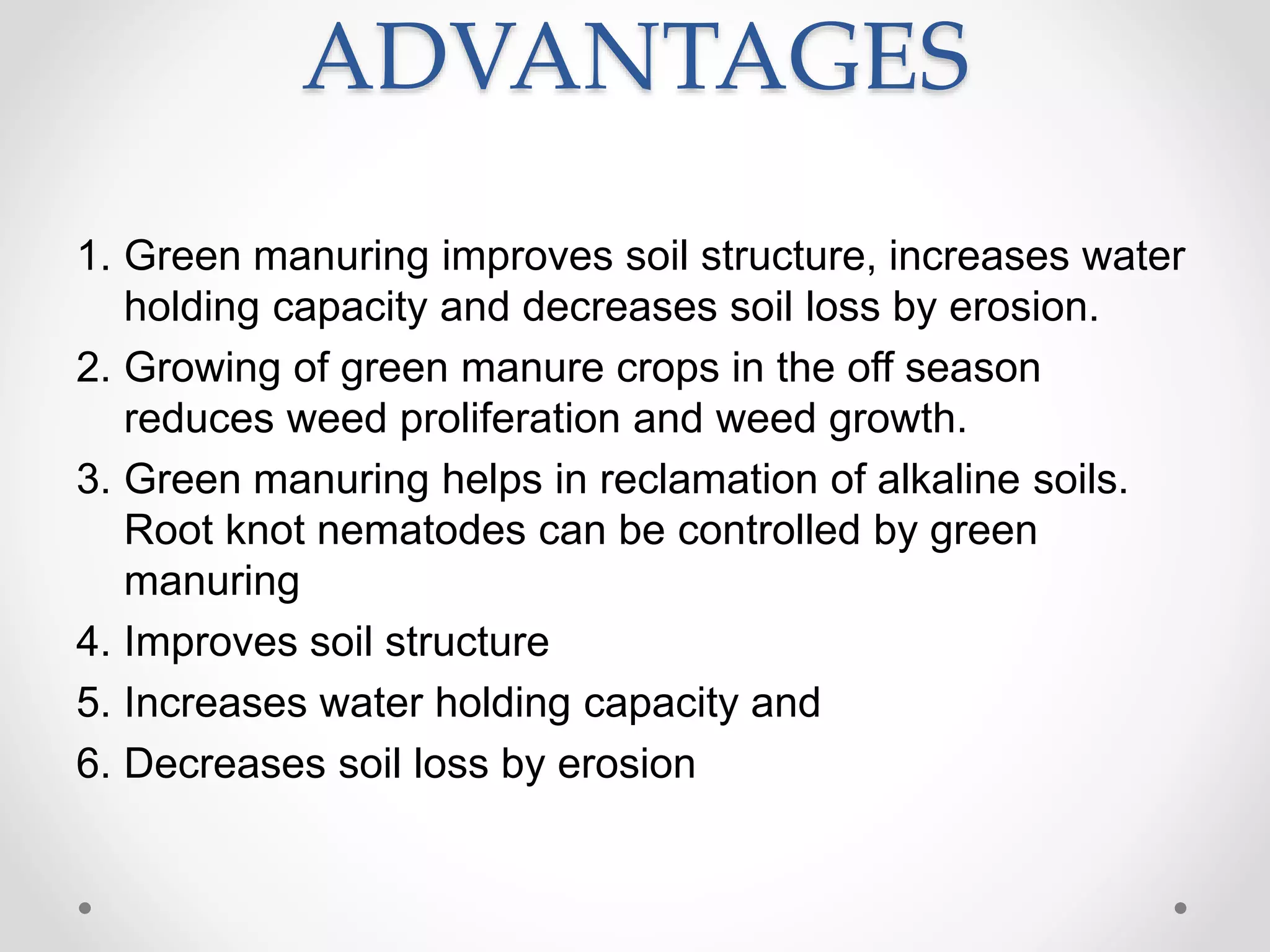 Green manuring | PPTX