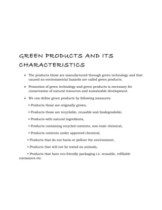 Green marketing | DOC