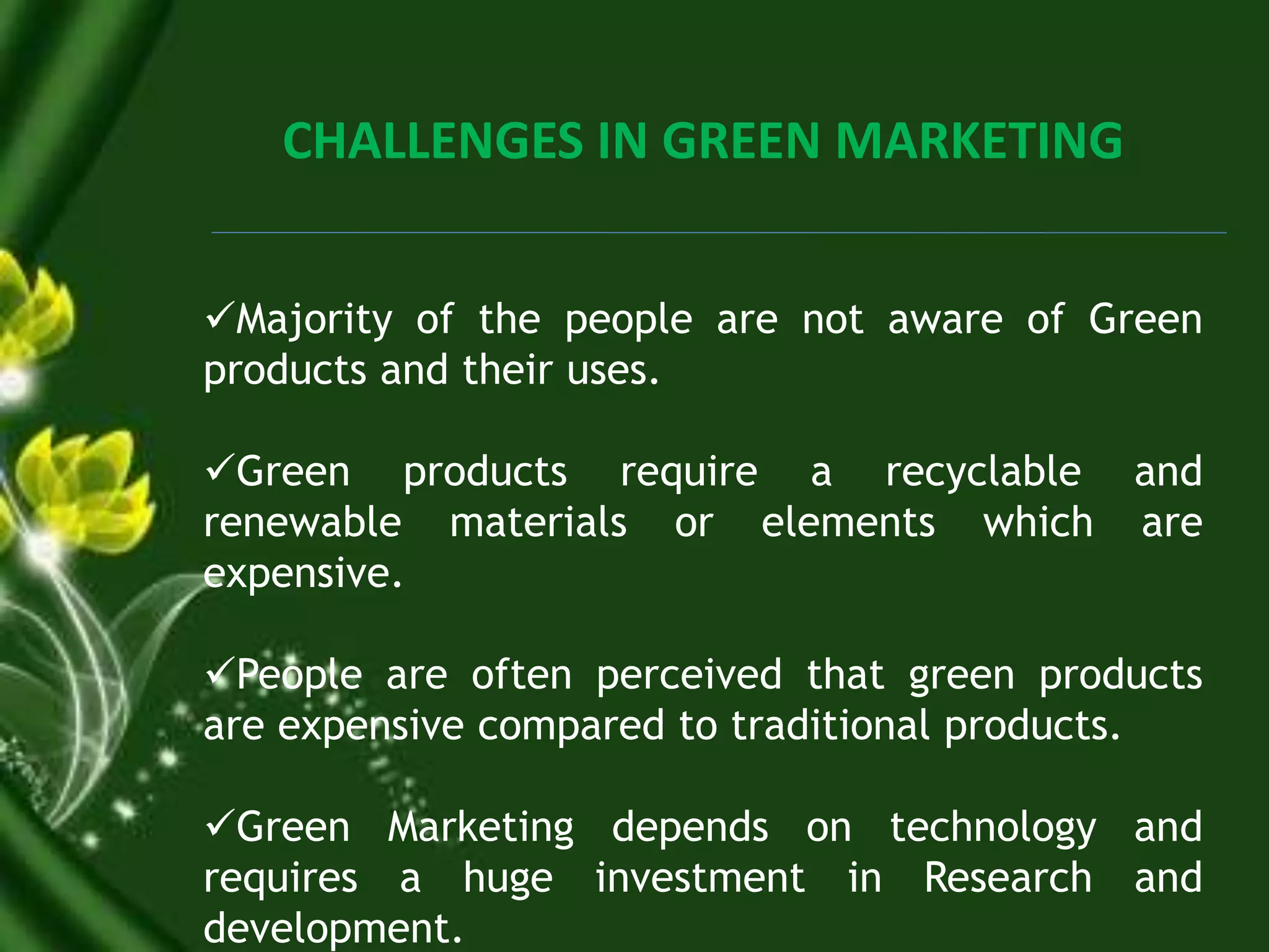 Green marketing and its implementation india | PPTX