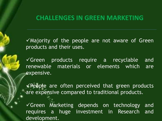 Green marketing and its implementation india | PPTX