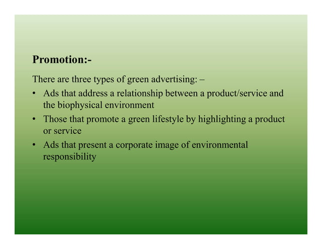 Green Marketing | PPT