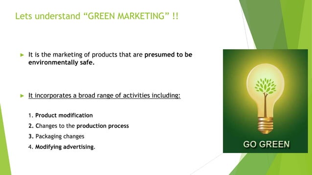 Green marketing ppt | PPT