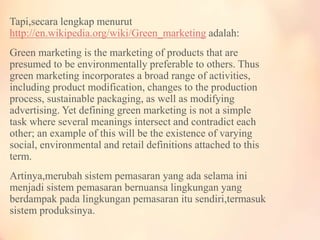 Green marketing published | PPTX