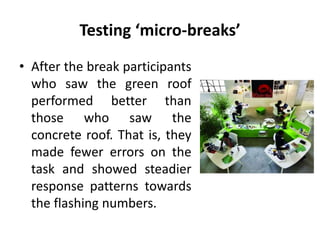 Green micro breaks | PPT