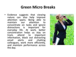 Green micro breaks | PPT
