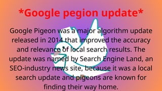 A complet guide to the google pegion update presentation | PPTX