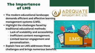 Reiterate the benefits and impact of your LMS solutions. | PDF