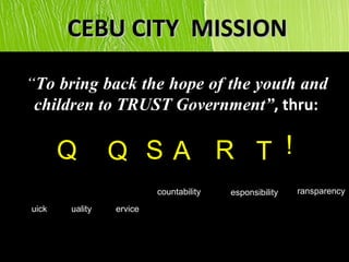Cebu City Green mission vision | PPT