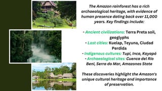 The wonders of amazon rainforest presentation | PDF