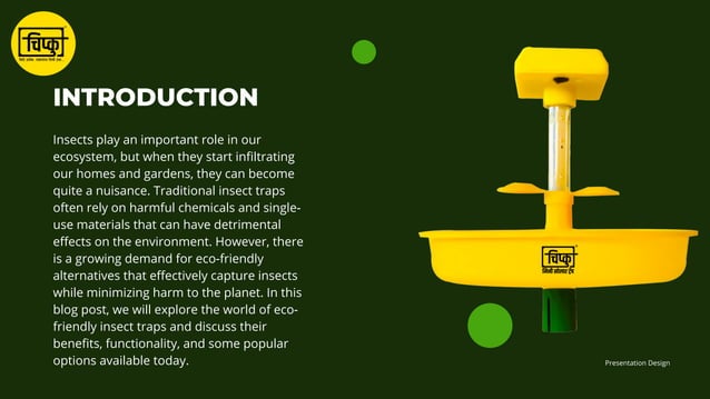 Eco-Friendly Insect Traps for a Greener Future | PDF