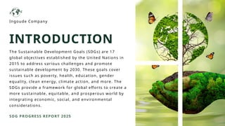 Green Modern Sustainable Development Goals Progress Report Presentation ...