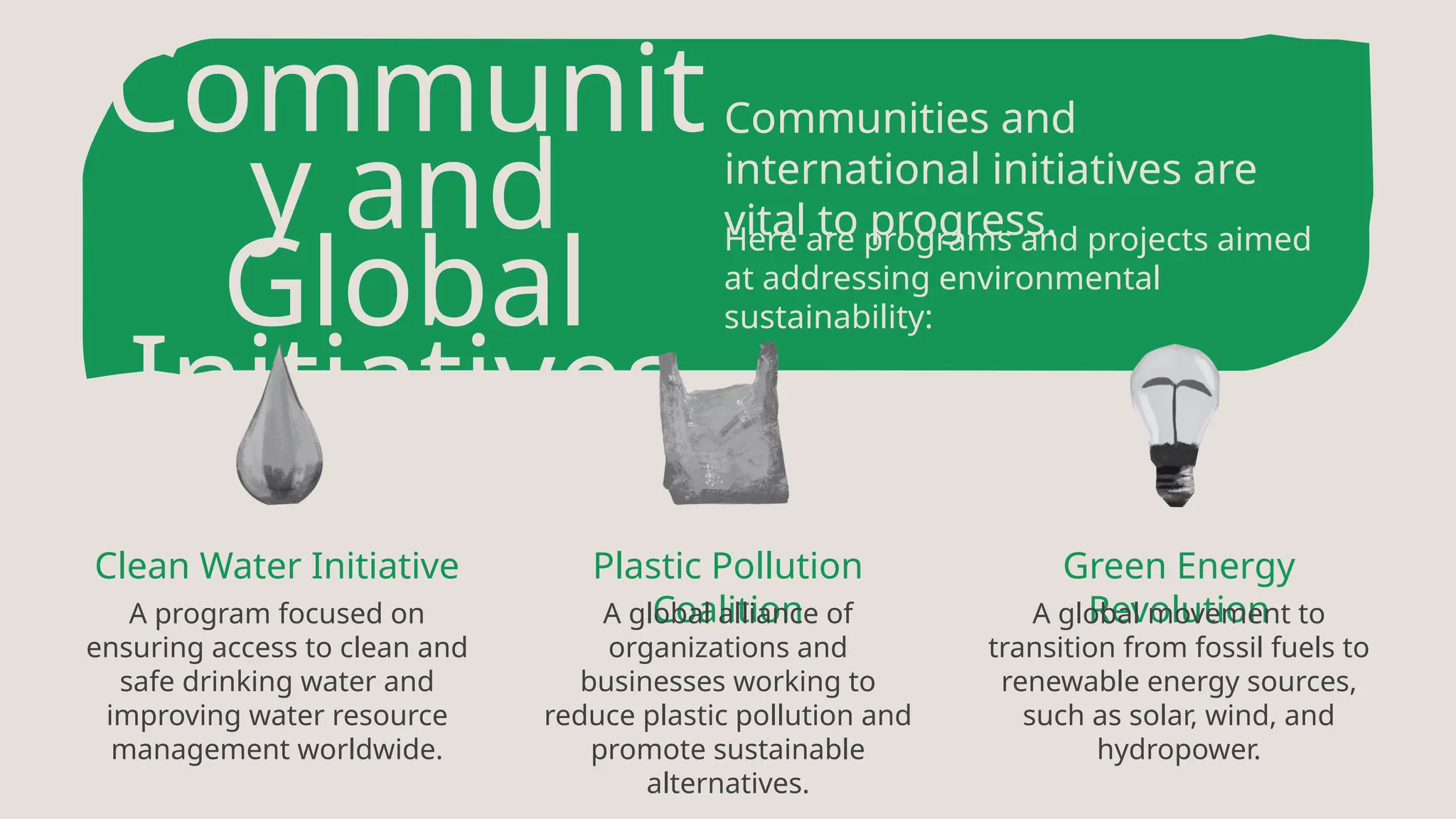 Green Modern Textured Environmental Sustainability Campaign ...