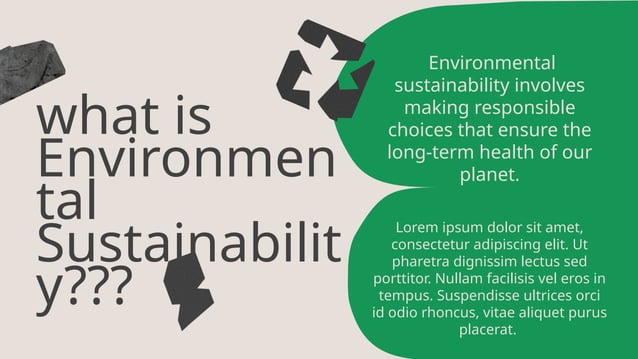 Green Modern Textured Environmental Sustainability Campaign ...