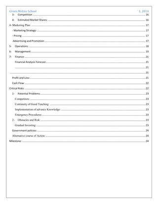Business Plan of School | PDF