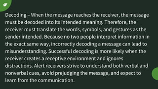 PROCESS OF COMMUNICATING | PPT