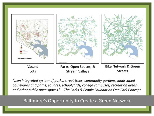 Baltimore City Green Network Plan | PPT