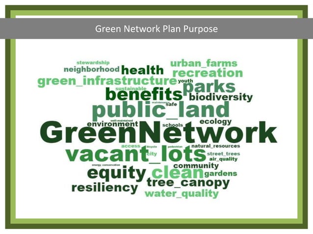 Baltimore City Green Network Plan | PPT
