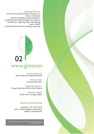 Greenov newsletter n°2 | PDF