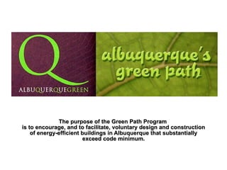 Green Path Criteria | PPT