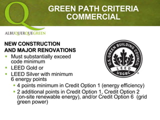 Green Path Criteria | PPT