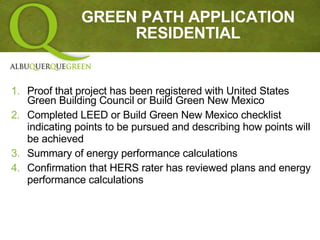 Green Path Criteria | PPT