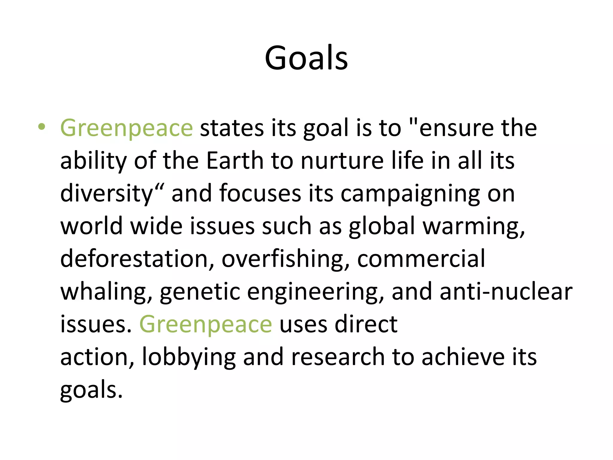 Greenpeace | PPTX