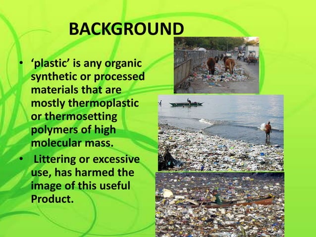 Green plastics :an emerging alternative of petroleum based plastics | PPTX