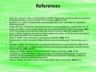 Green plastics :an emerging alternative of petroleum based plastics | PPTX