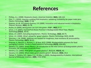 Green plastics :an emerging alternative of petroleum based plastics | PPTX